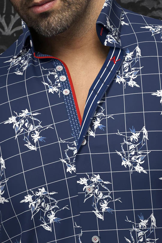 AU NOIR CHEMISE | DISTEFANO, NAVY – Savile Lane