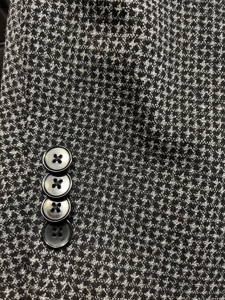 Aristo Arani Black and Grey Mini Check – Savile Lane