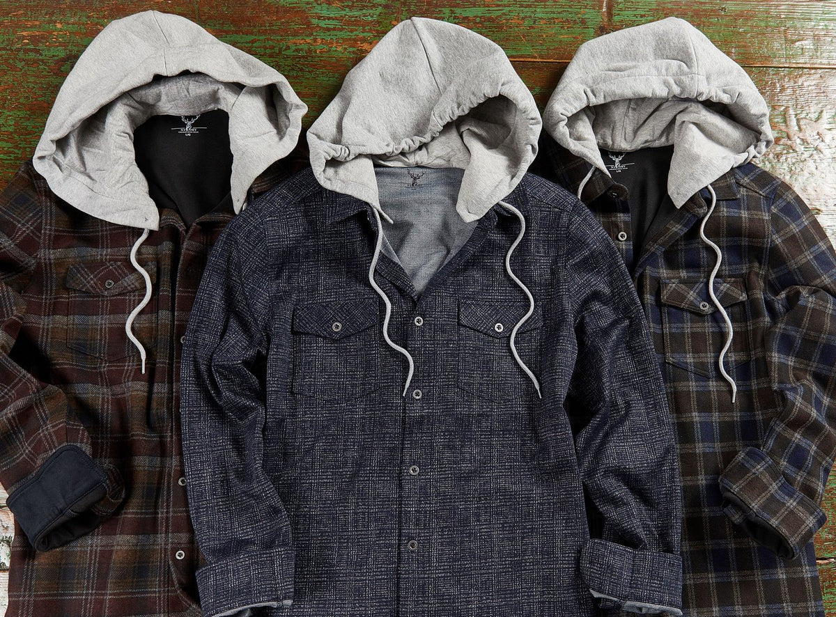 Nicoby SHIRT JACKET WITH REMOVABLE HOODY – Savile Lane