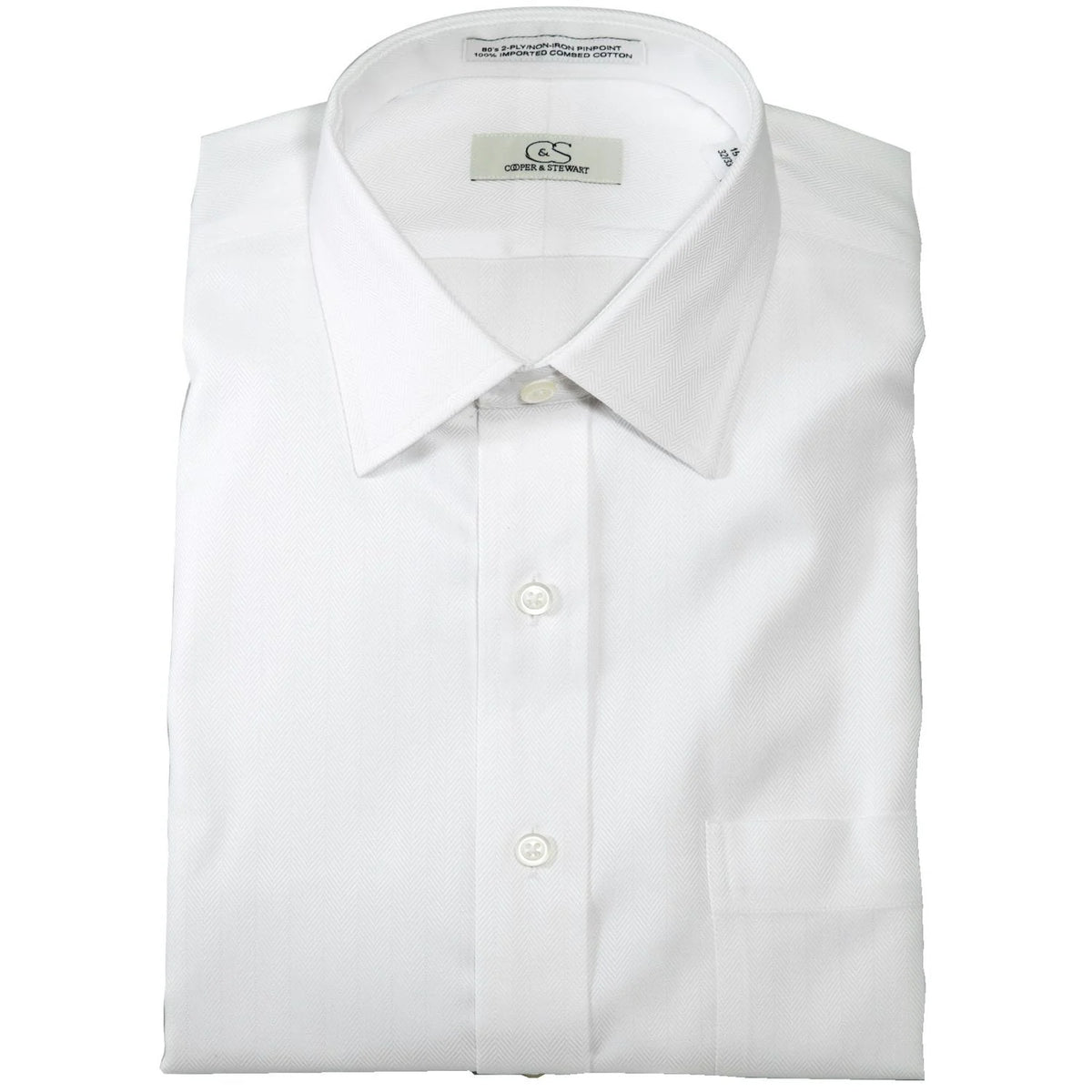 Cooper & Stewart: THE CHARLESTON - WRINKLE-FREE HERRINGBONE COTTON DRE ...