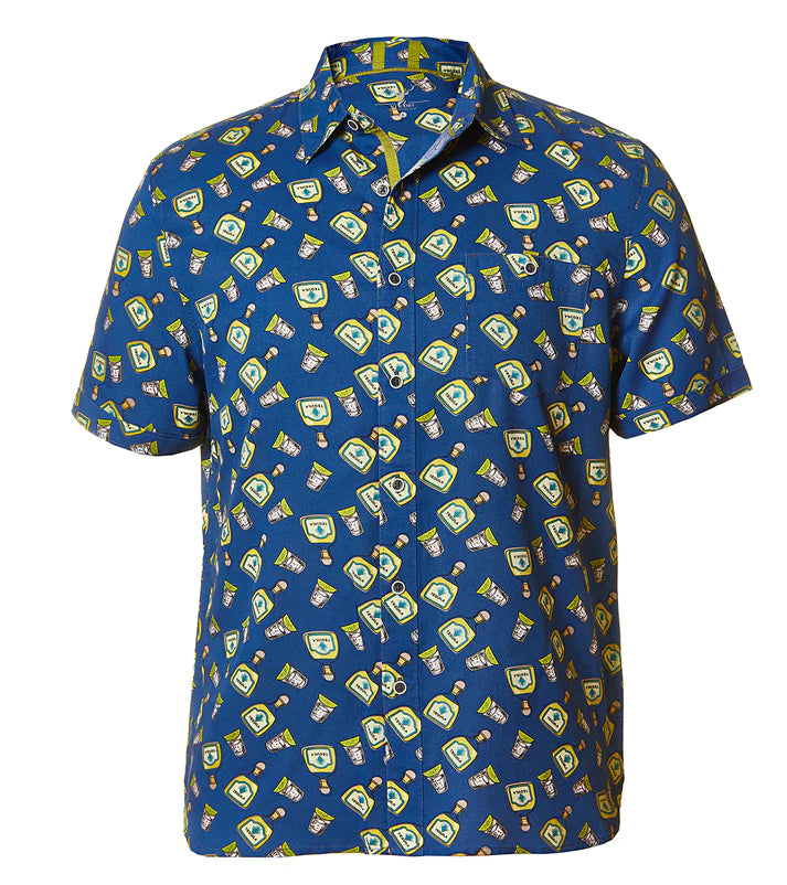 Nicoby Teqila Days Peached Finish Print Button Down Style – Savile Lane